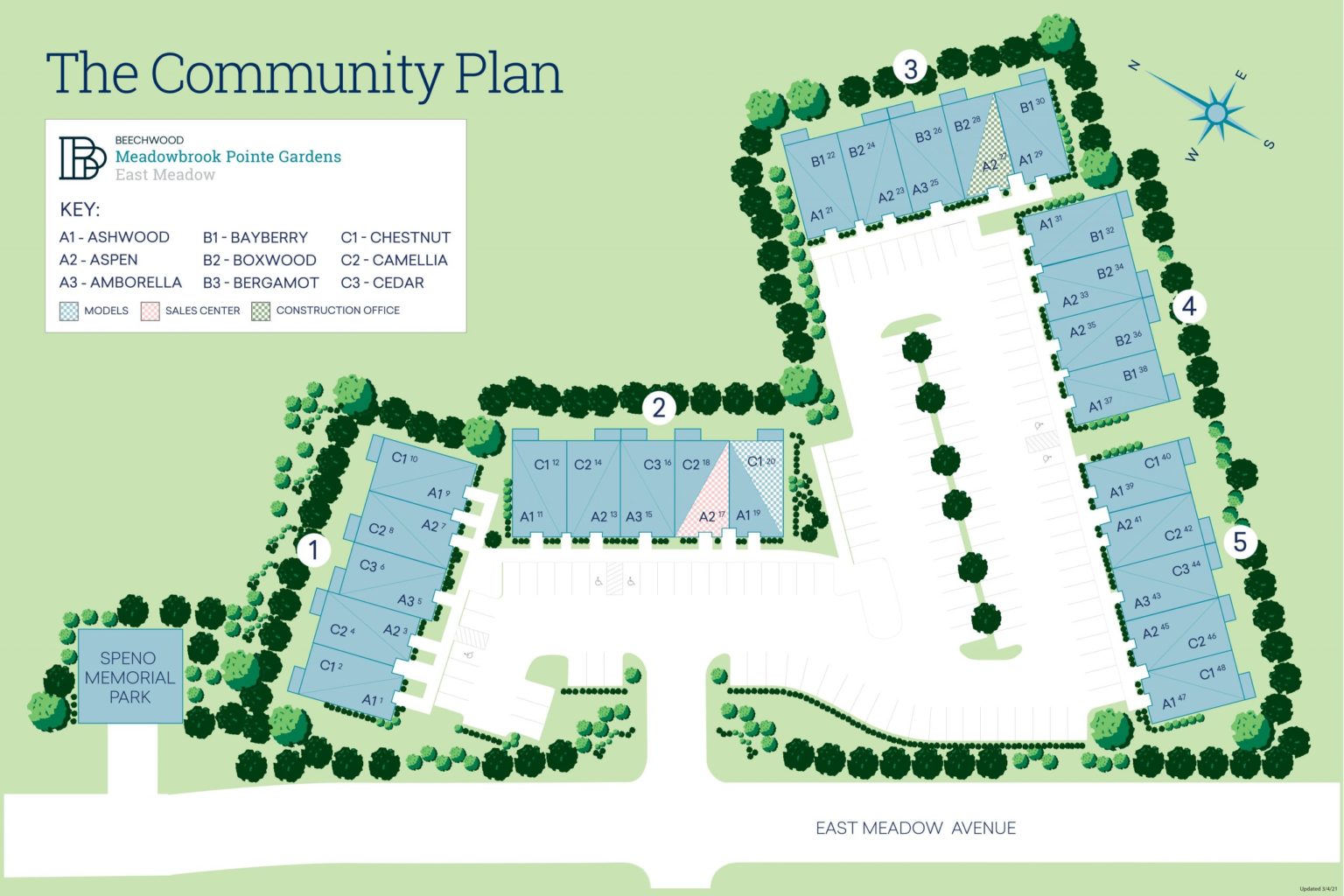 Meadowbrook Pointe Gardens East Meadow: Community Site Plan | Beechwood ...